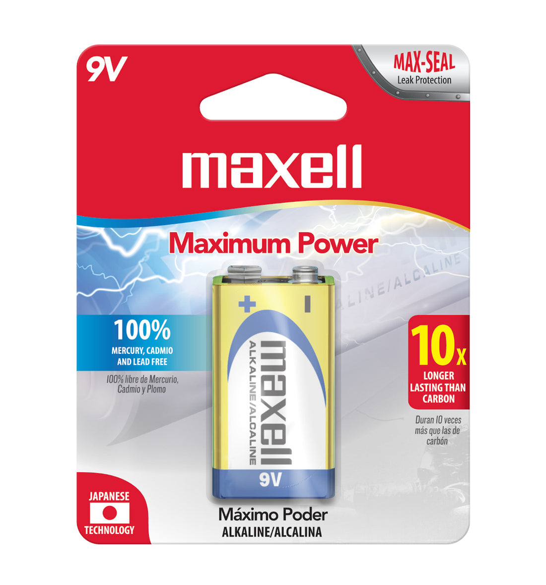 Batería 9V Maxell Alcalina – Maxellcl